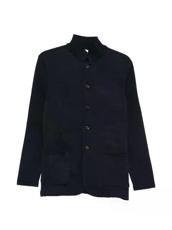 Eleventy Patch-pocket Cardigan - Blue