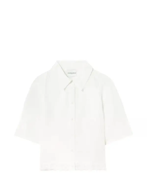 Claudie Pierlot Lace-trimmed Shirt - White