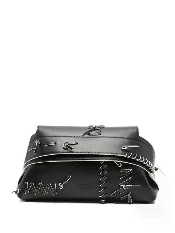 TOD'S Small Leather Clutch - Black