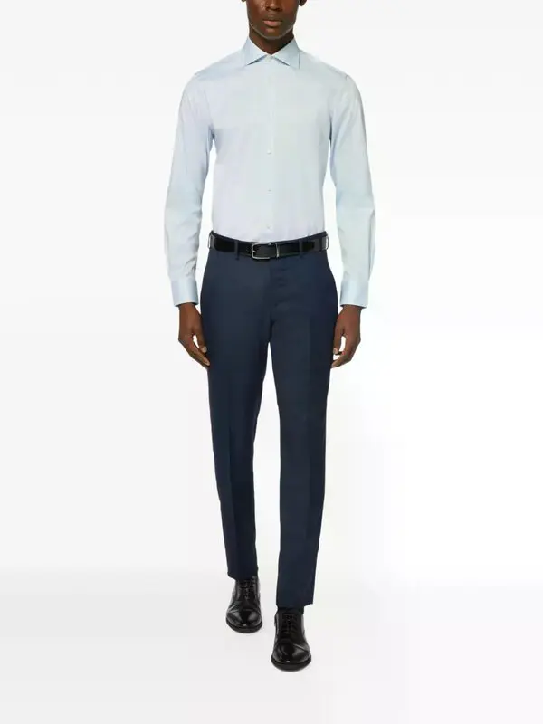 Boggi Milano Pointed-collar Shirt - Blue