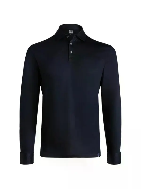 Boggi Milano Long-sleeve Cotton Polo