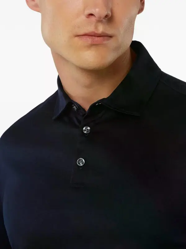 Boggi Milano Long-sleeve Cotton Polo