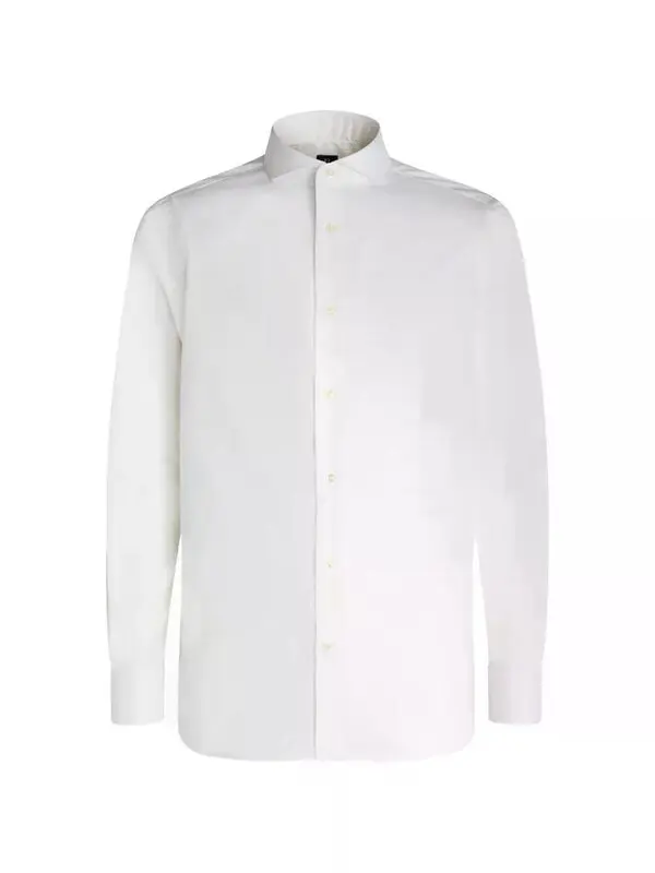 Boggi Milano Naples-collar Pinpoint Shirt - White