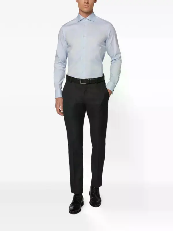 Boggi Milano Windsor-collar Shirt - Blue