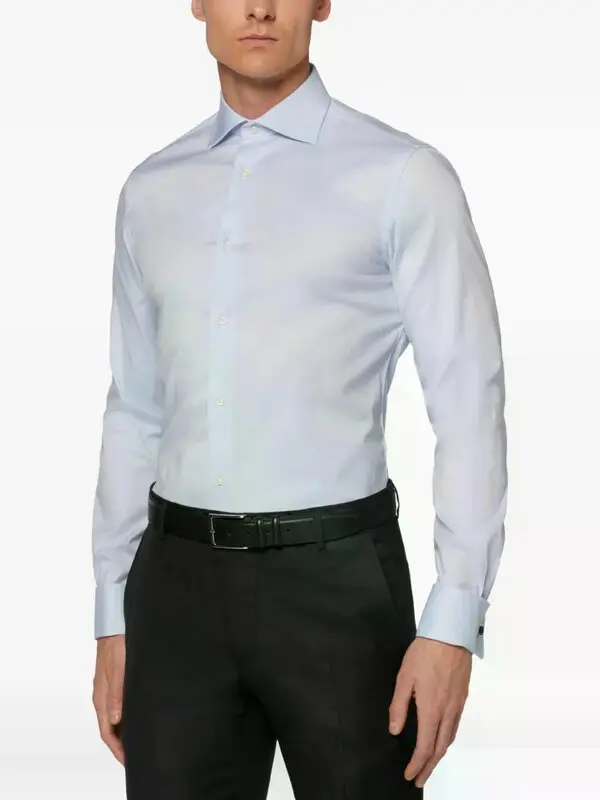 Boggi Milano Windsor-collar Shirt - Blue