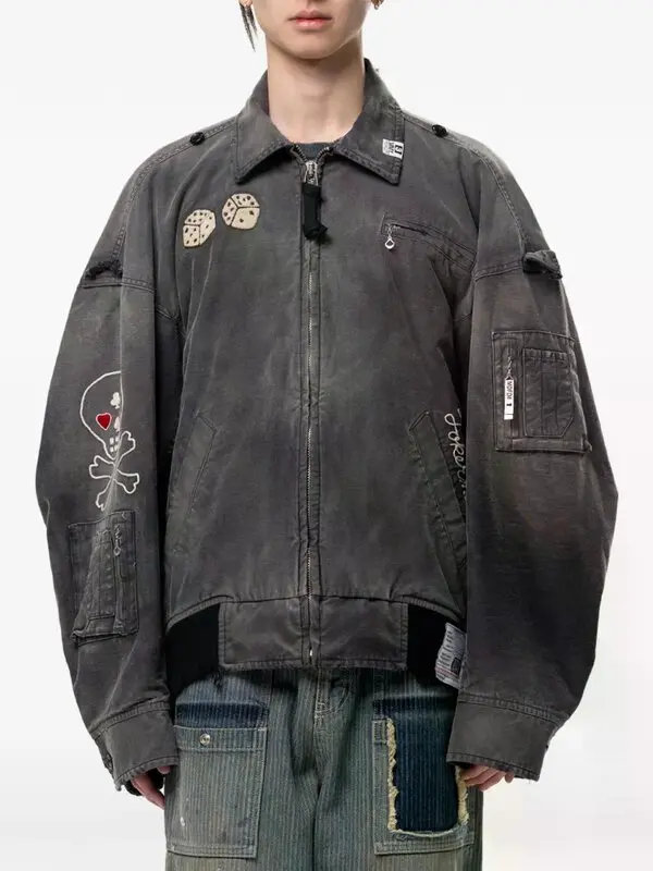 Mihara Yasuhiro Sun Faded Military Jacket - Grey