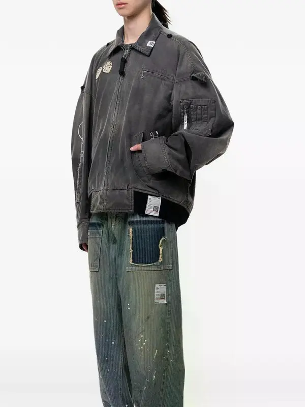 Mihara Yasuhiro Sun Faded Military Jacket - Grey