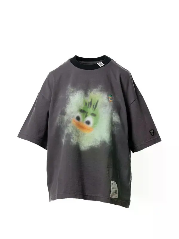 Mihara Yasuhiro Printed Ringer T-shirt - Grey