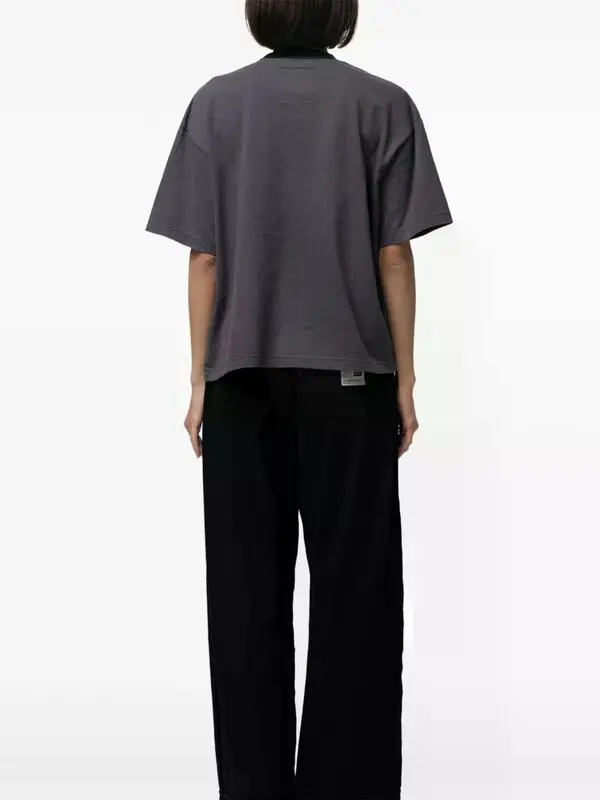 Mihara Yasuhiro Printed Ringer T-shirt - Grey
