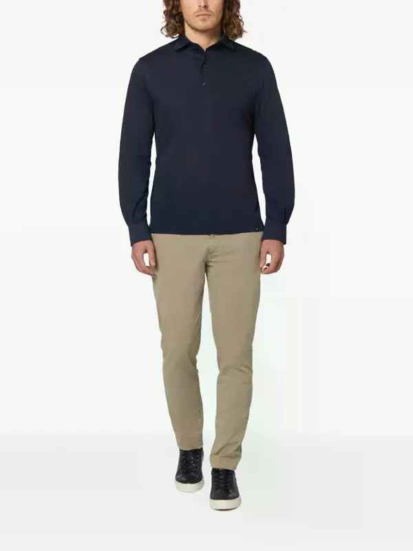 Boggi Milano Bowling-collar Polo Shirt
