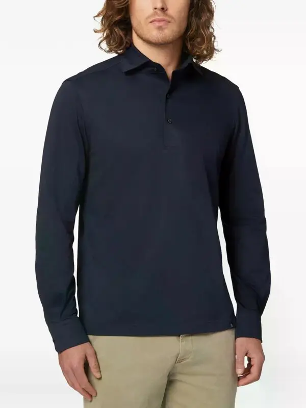 Boggi Milano Bowling-collar Polo Shirt