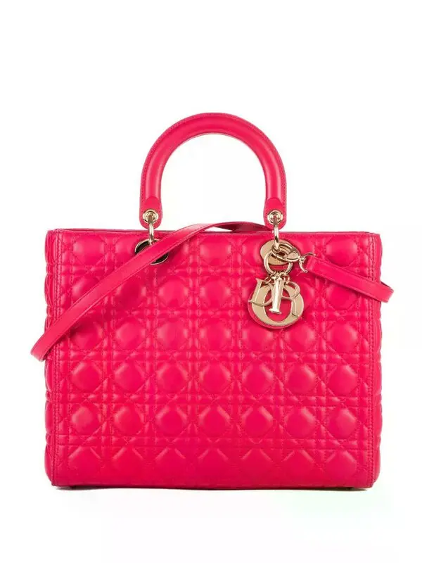 Dior Quilted Shoulder Bag - Pink