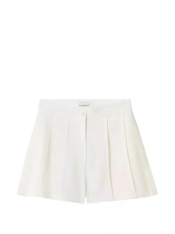 Claudie Pierlot Button-fastening Pleated Shorts - White