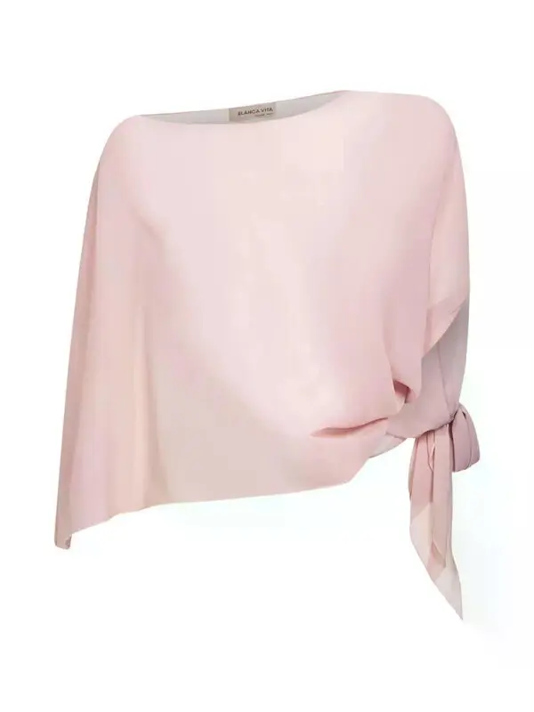 BLANCA VITA Stole With Boat Neck - Pink