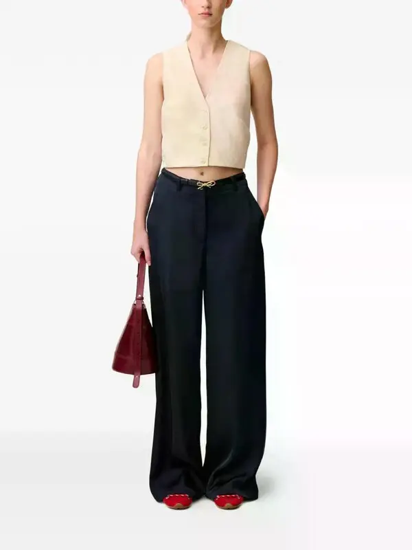Claudie Pierlot Buttoned Straight-leg Trousers