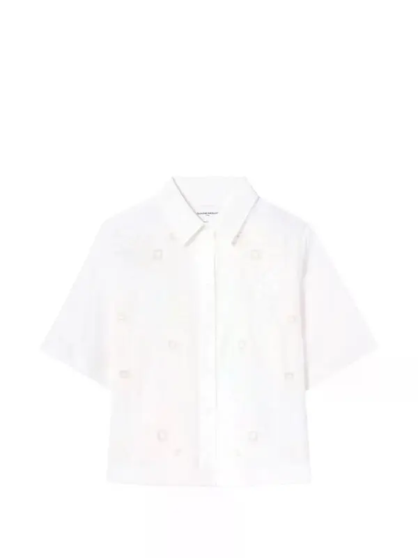 Claudie Pierlot Embroidered Cotton Shirt