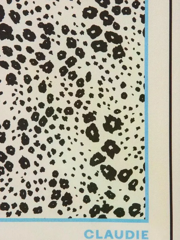 Claudie Pierlot Leopard Print Border Scarf