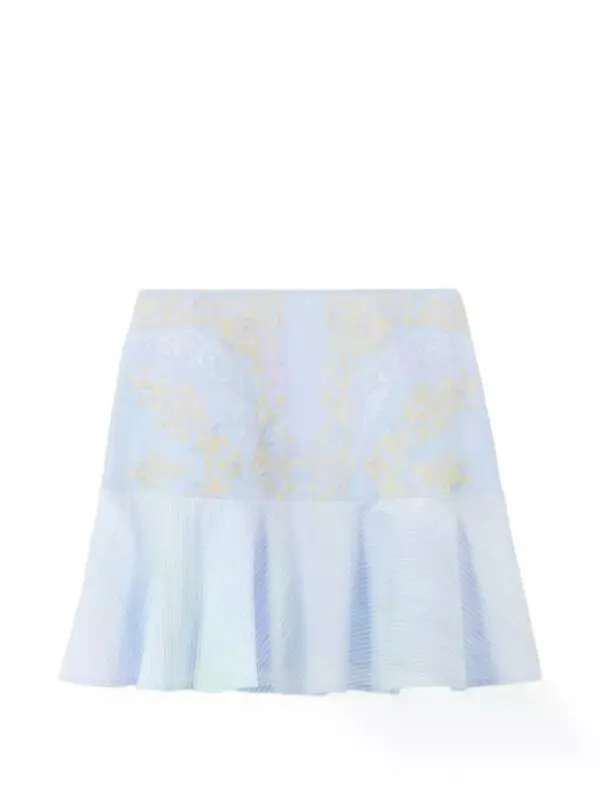Claudie Pierlot Striped A-line Skirt With Embroidery