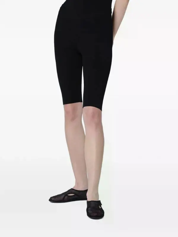 ENTIRE STUDIOS Knit Capri Shorts - Black