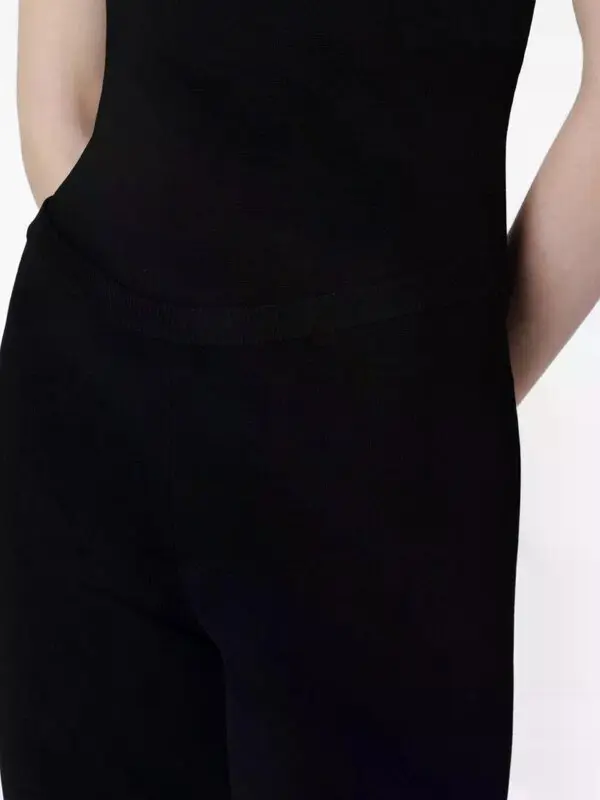 ENTIRE STUDIOS Knit Capri Shorts - Black