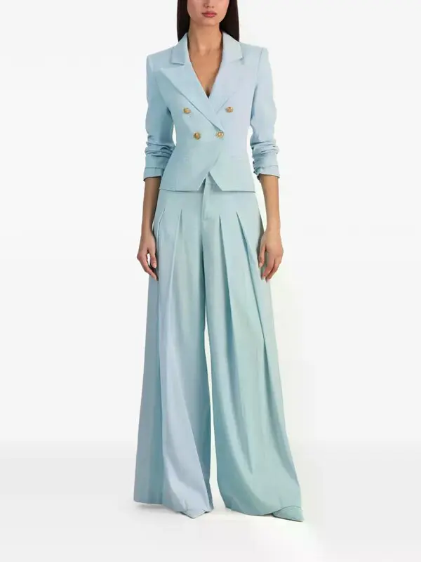 Alice + Olivia Double-breasted Cropped Blazer
