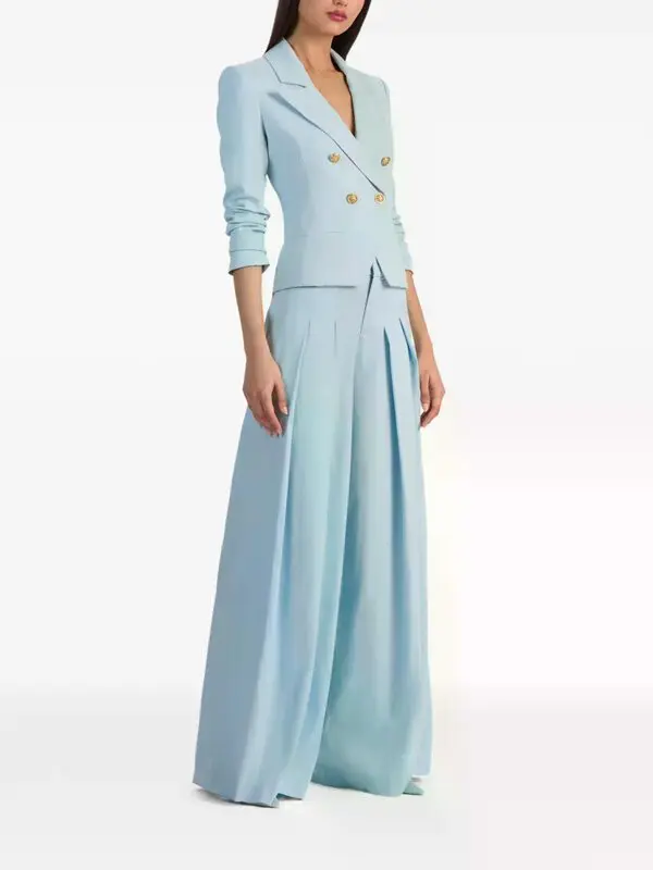 Alice + Olivia Double-breasted Cropped Blazer