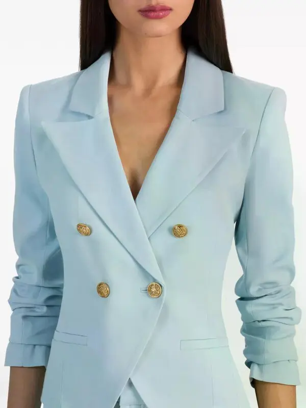 Alice + Olivia Double-breasted Cropped Blazer
