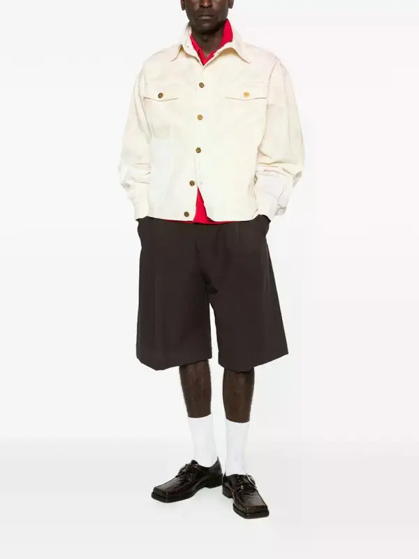 WILLY CHAVARRIA Oversized Denim Jacket - Neutrals