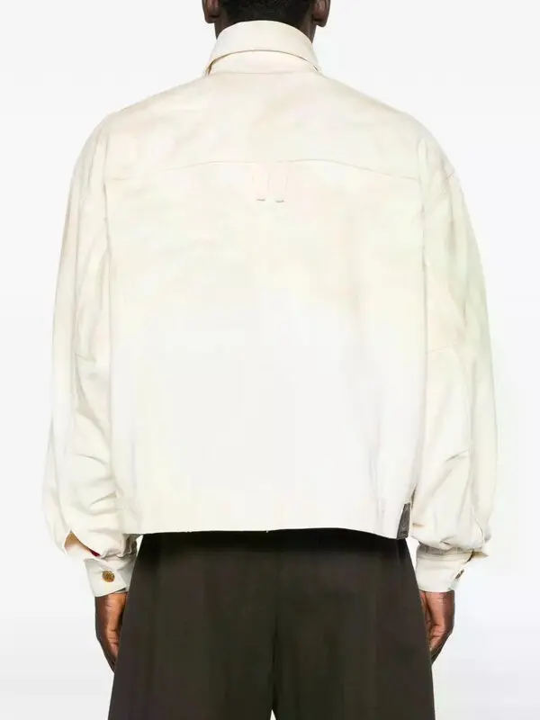 WILLY CHAVARRIA Oversized Denim Jacket - Neutrals