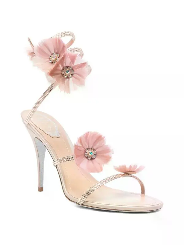 Rene Caovilla Jolene Embellished Heeled Sandals