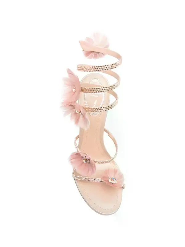 Rene Caovilla Jolene Embellished Heeled Sandals