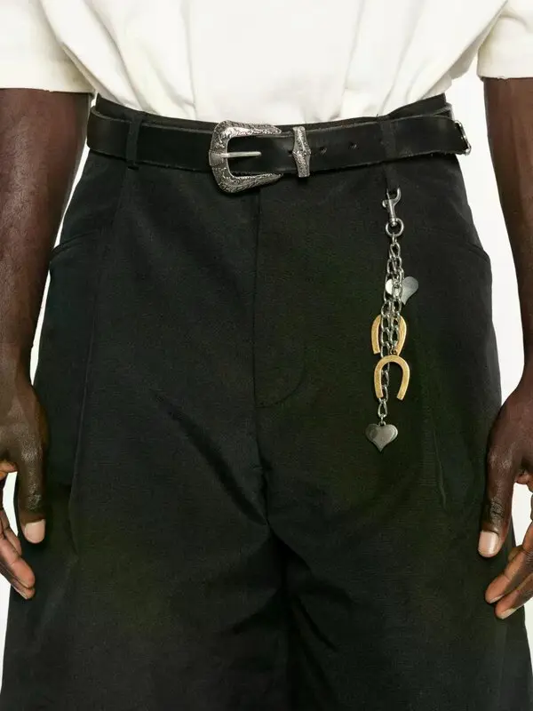 WILLY CHAVARRIA Chilango Pleated Wide Leg Shorts