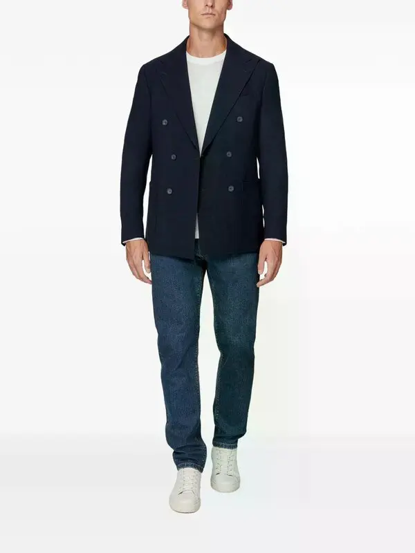 Boggi Milano Double-breasted Patch-pocket Blazer
