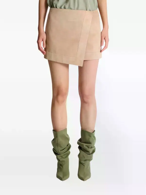 Balmain Suede Mini Skirt