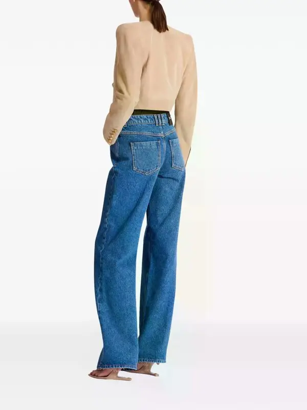 Balmain Cropped Leather Jacket With Buttons
