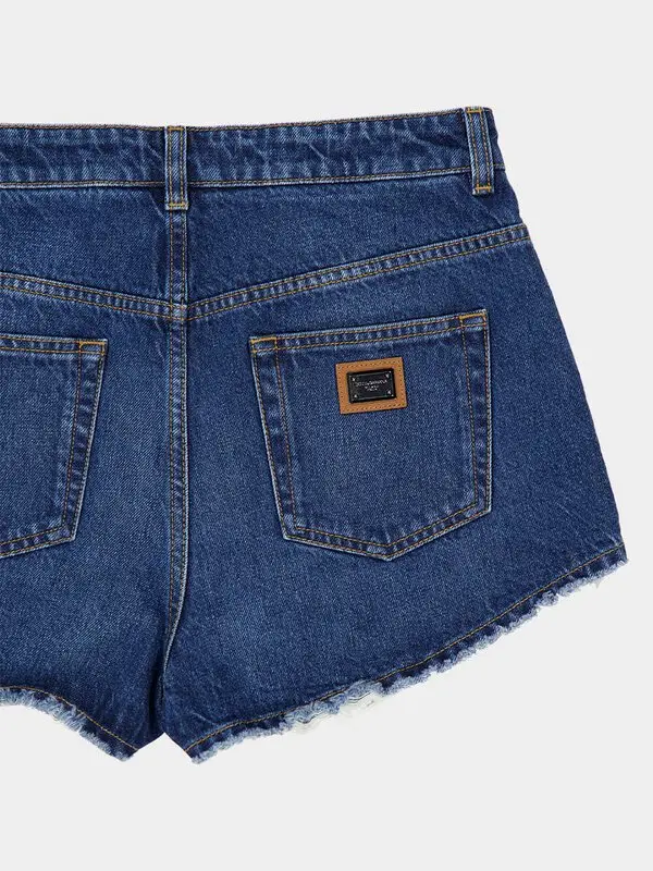 Dolce & Gabbana Dark Denim High-rise Shorts