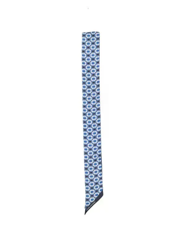 Tagliatore Foulard Geometric-print Scarf - Blue