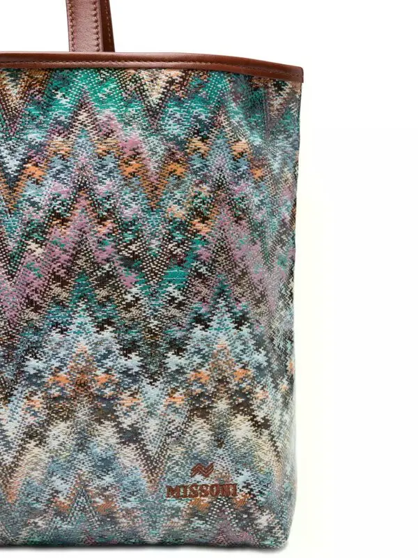 Missoni Large Zigzag Handle Tote Bag