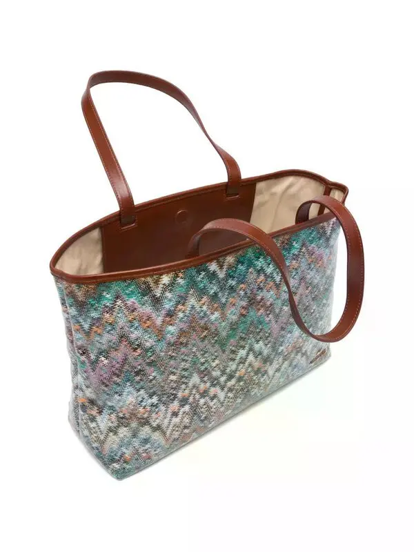 Missoni Large Zigzag Handle Tote Bag