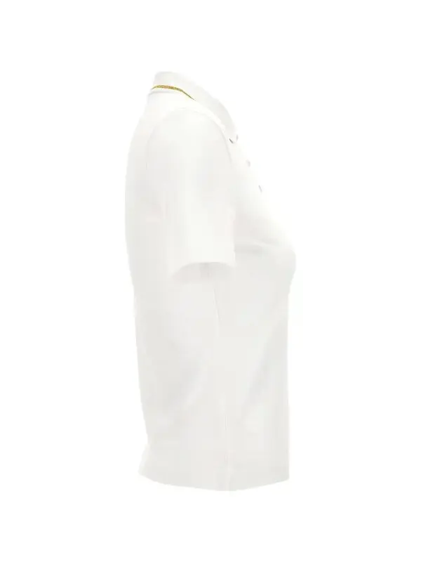 Versace Embroidered Polo T-shirt - White