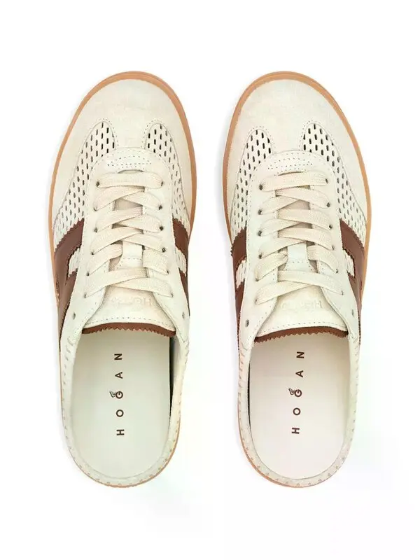 Hogan Cool Perforated Sneaker Mules