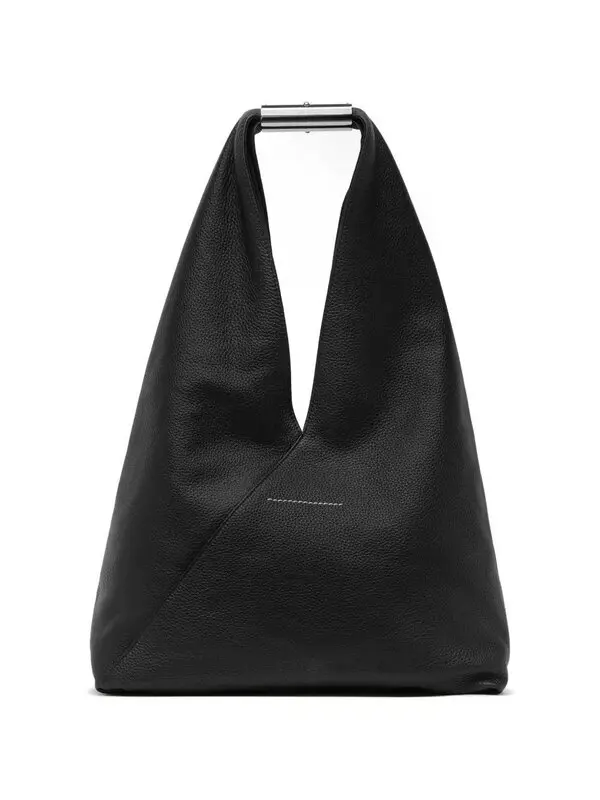 MAISON MARGIELA Japanese Leather Shoulder Bag With Metal Handle