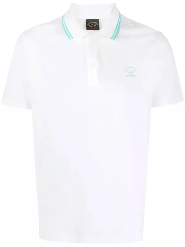 Paul & Shark Logo-print Polo Shirt - White