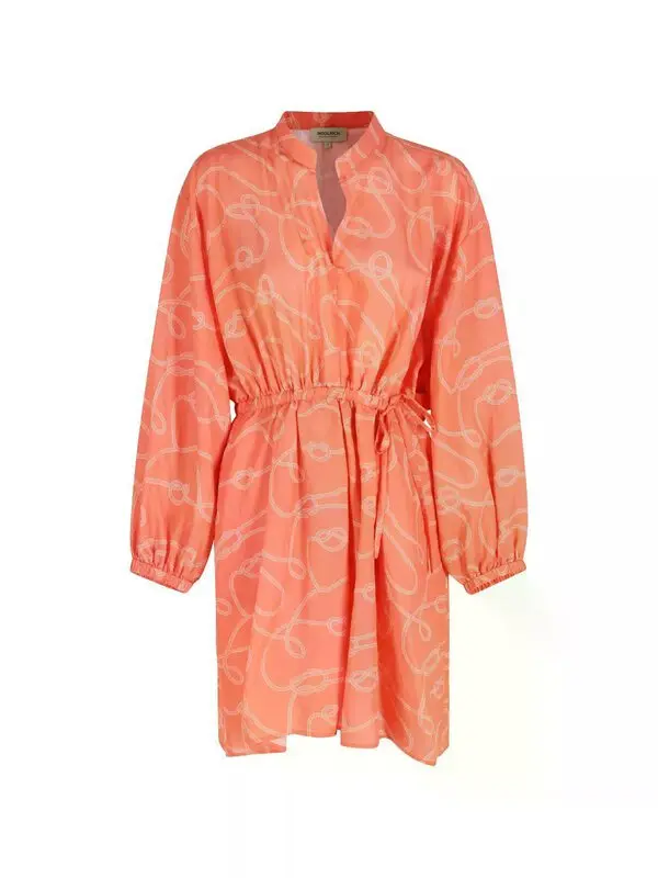 Woolrich Rope Print Belted Mini Dress - Orange