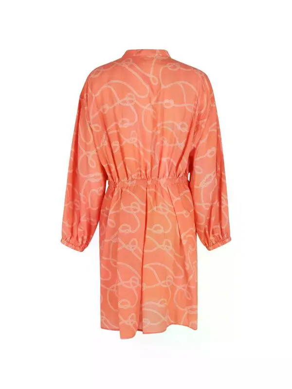 Woolrich Rope Print Belted Mini Dress - Orange