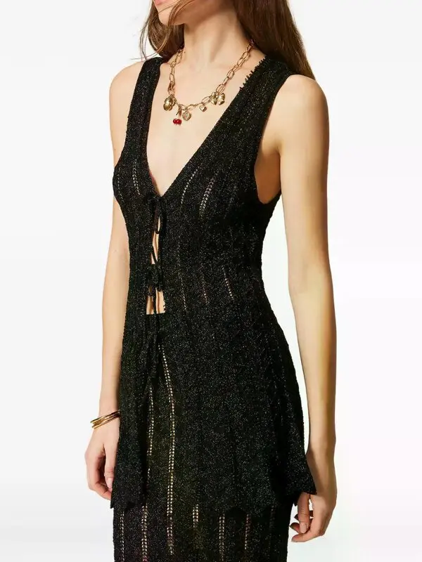 TWINSET Knitted Openwork Vest