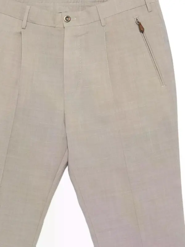 PT TORINO Zip-fastening Belt-loop Trousers