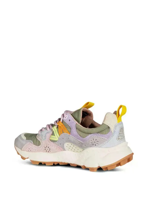FLOWER MOUNTAIN Yamano 3 Panelled Sneakers - Pink