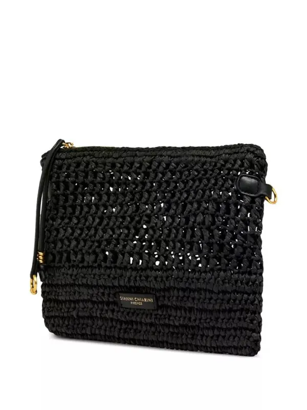 GIANNI CHIARINI Small Nefeli Crochet Zip Pouch