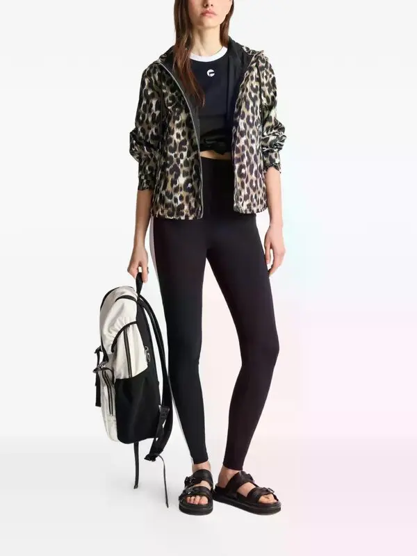 Fusalp Kasima Leopard Print Hooded Jacket - Neutrals